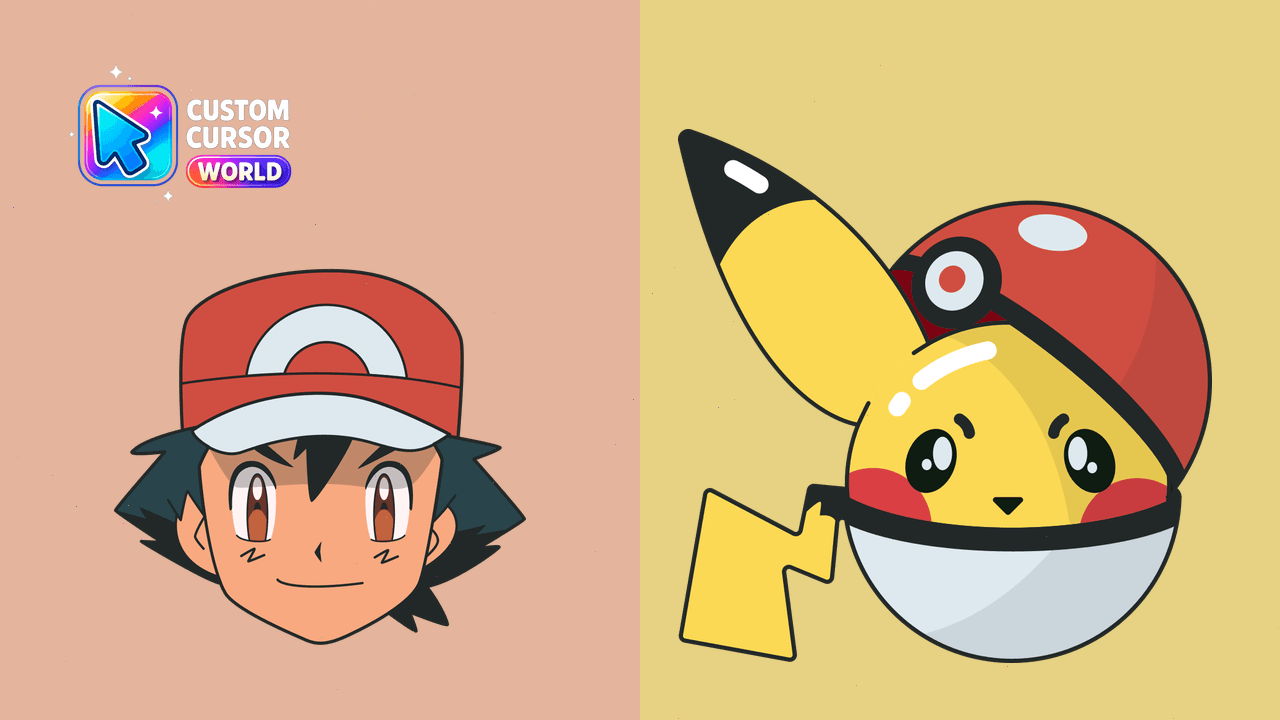 Ash Ketchum Custom Cursor Pack for Chrome and Edge - Cursor Pack